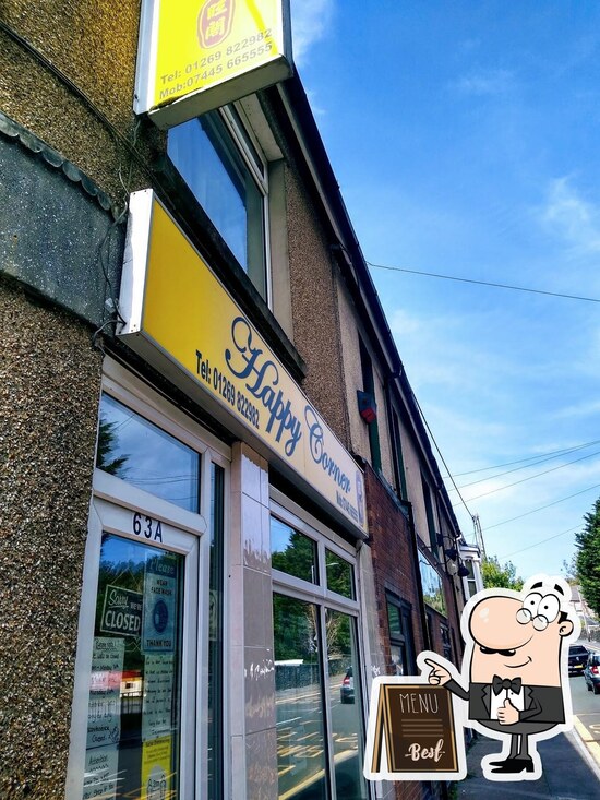 Menu at Happy Corner restaurant, Upper Brynamman