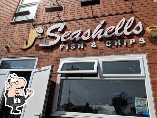 Menu at Seashells fast food, Whitley Bay