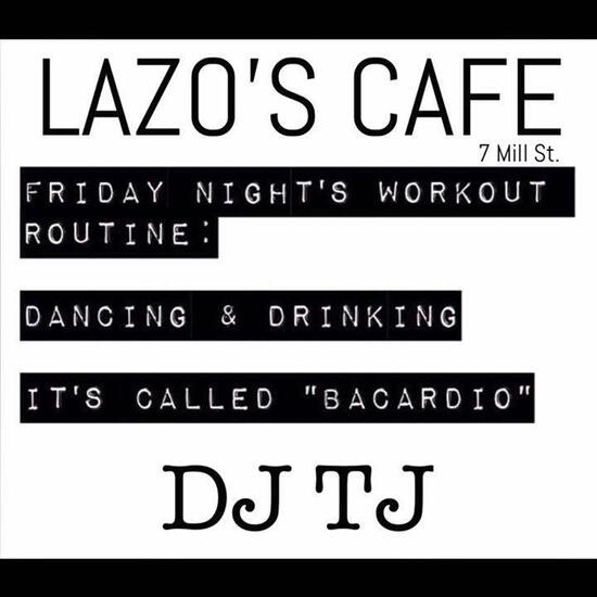 Menu at Lazo's Cafe, Southbridge