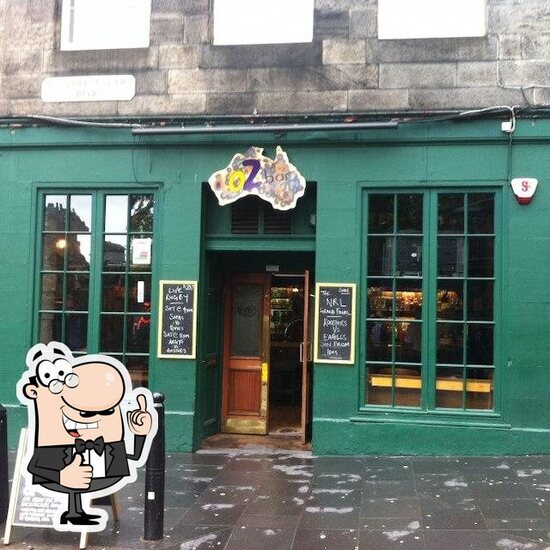 Menu at The Oz Bar, Edinburgh