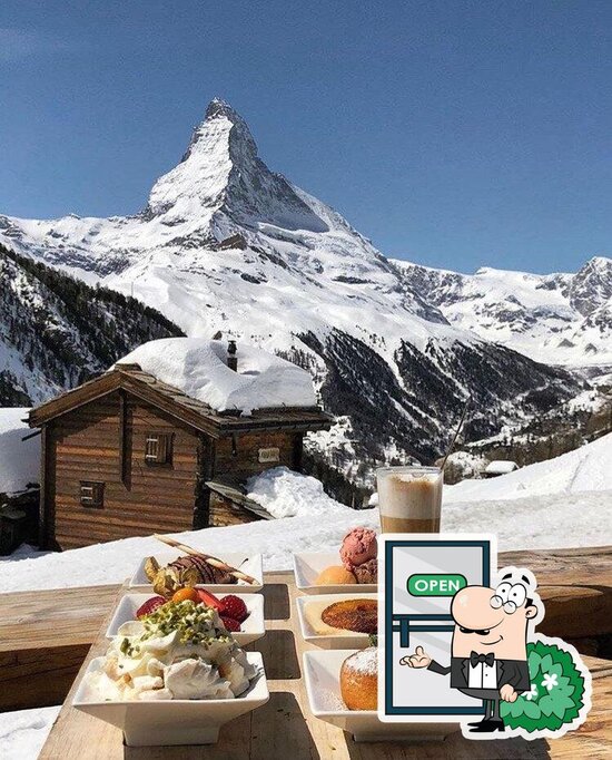 Menu at Chez Vrony, Zermatt