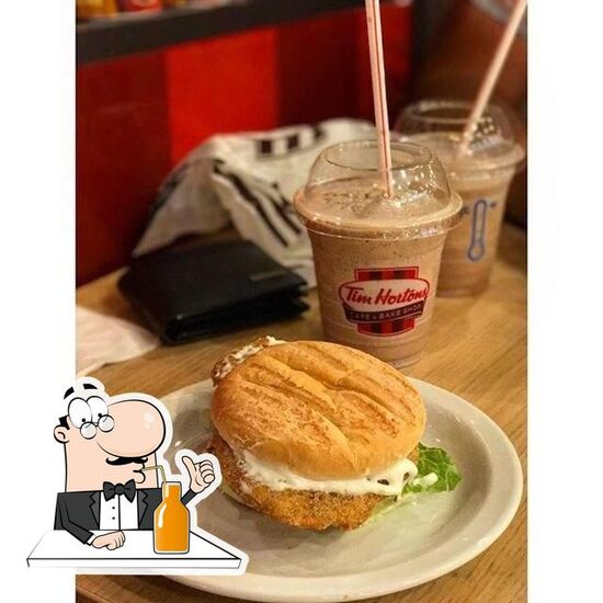Menu at Tim Hortons cafe, Sharjah, 2 University City Rd