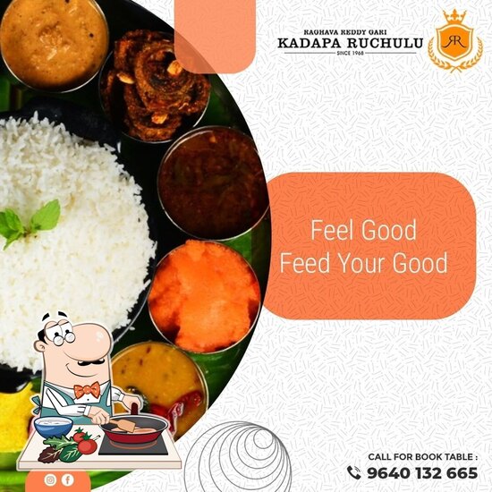 RR Kadapa Ruchulu, Hyderabad - Restaurant menu, prices and reviews