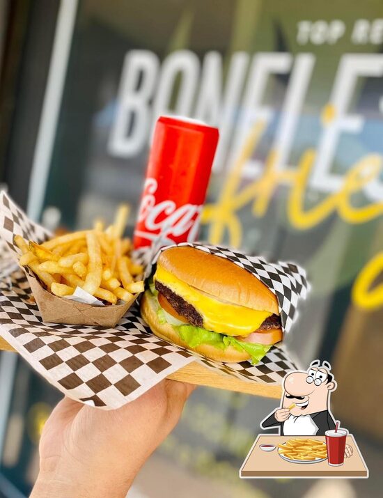 Menu at Boneless Fries restaurant, Ensenada