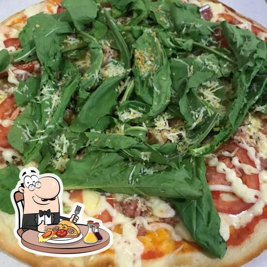 Menu at Pizza Puccini restaurant, Cachoeira Paulista