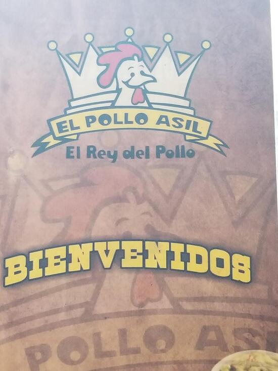 Menu at Pollo Asil restaurant, Tecate