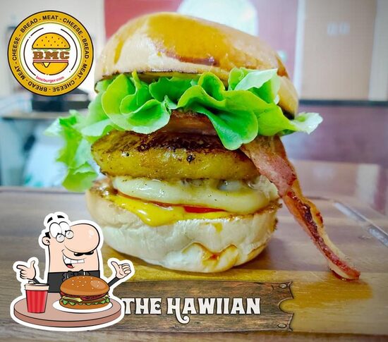 Menu at BMC Burger restaurant, Ang Sila, 122/3 ถนนข้าวหลาม ลง