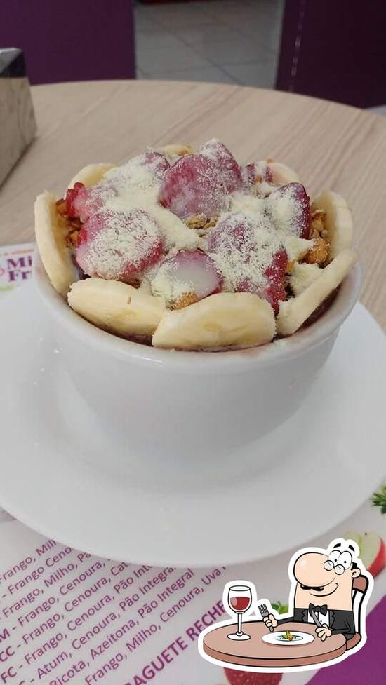 Menu at Mix fruit cafeteria, Limeira