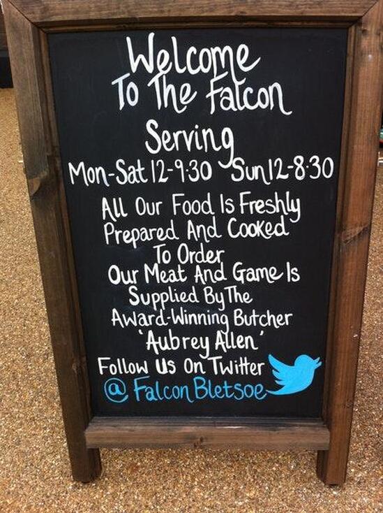 Menu at The Falcon at Bletsoe pub & bar, Milton Ernest