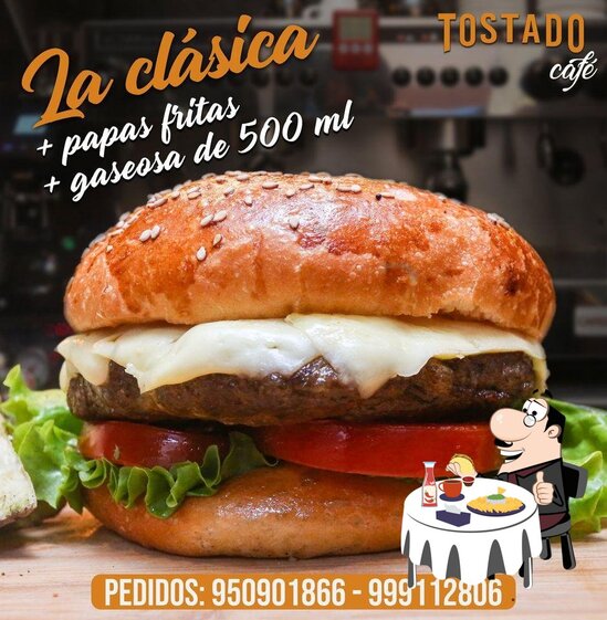 Menu at Tostado cafe, Ayacucho