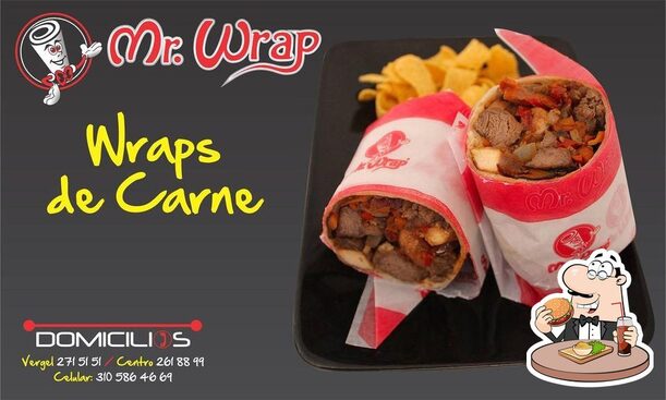 Menu at Mr Wrap restaurant, Ibagué