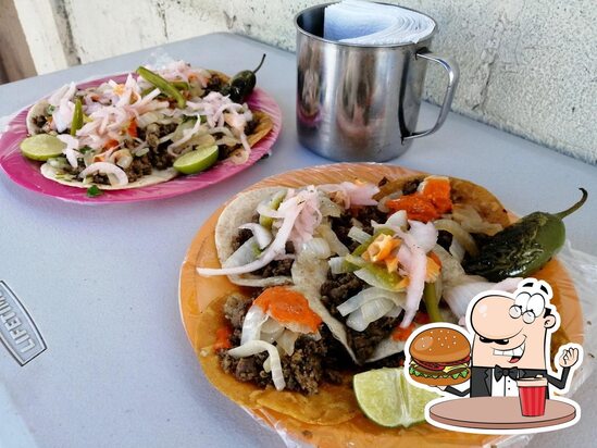 Menu at Tacos El Alacran restaurant, Saltillo