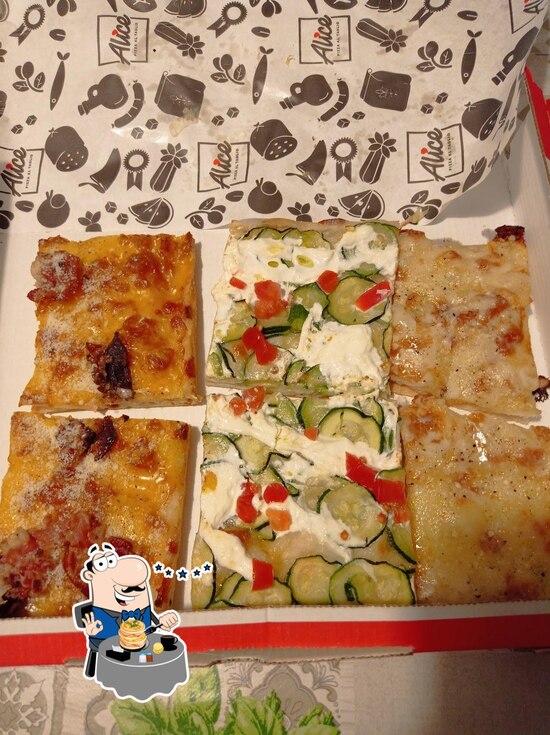 Menu at Alice Pizza Via Nizza Torino restaurant, Turin