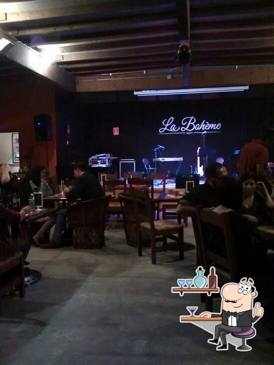 Menu at La Bohème pub & bar, Tijuana