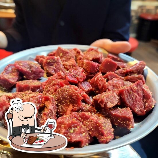 Menu at Shinchon standing rib (Jamwon points) restaurant, Seoul, 39 ...
