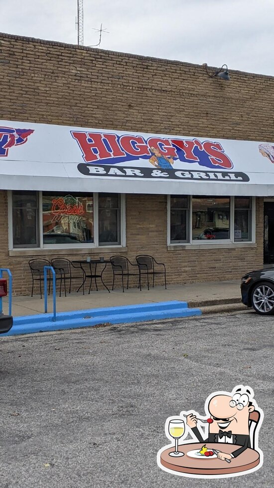 Menu at Higgys bar and grill, Pawnee