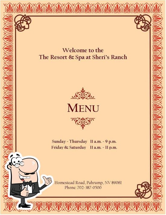 Sheri's Ranch, Pahrump - Restaurant menu, prices and reviews