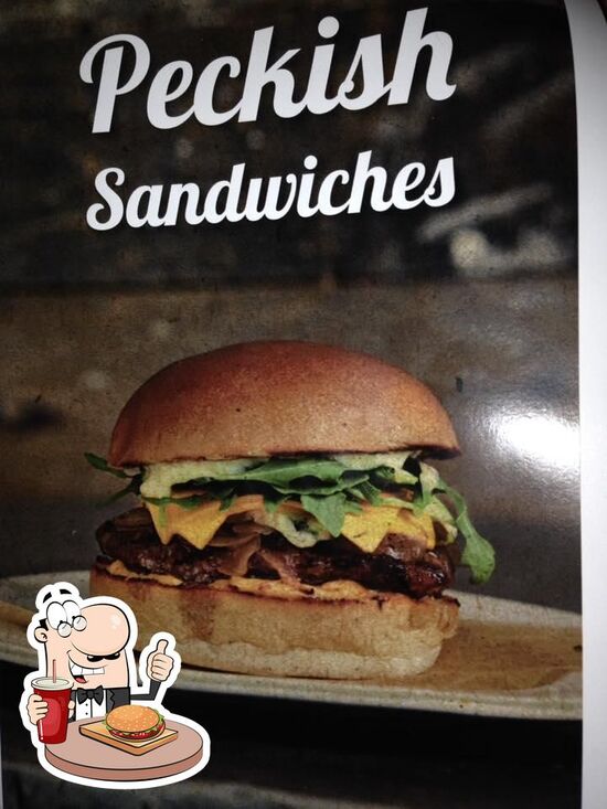 Menu at Peckish cafe, Halifax