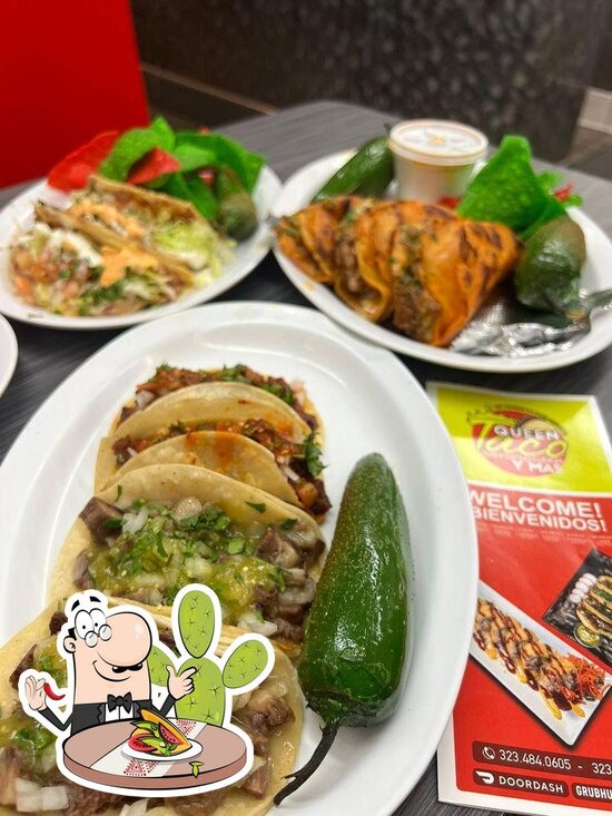 Menu at Queen Taco & Sushi restaurant, South Gate