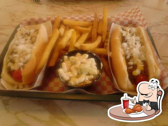 Menu at Gus' Red Hots restaurant, Plattsburgh
