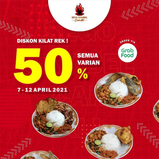 Menu at Sego Sambel Cak Ali, Kediri
