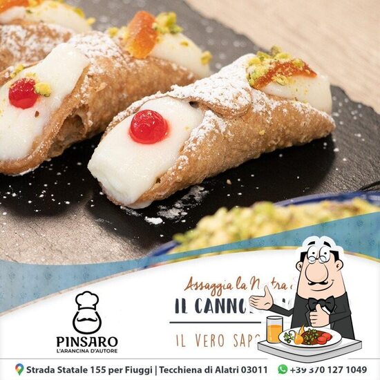 Carta del restaurante Pinsaro - L'Arancina D'Autore, Alatri