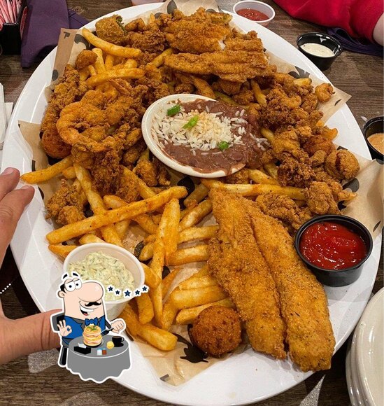 Menu at Boo Rays of New Orleans restaurant, Crowley