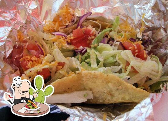 Menu at Cha-Cha's Tacos restaurant, Redlands
