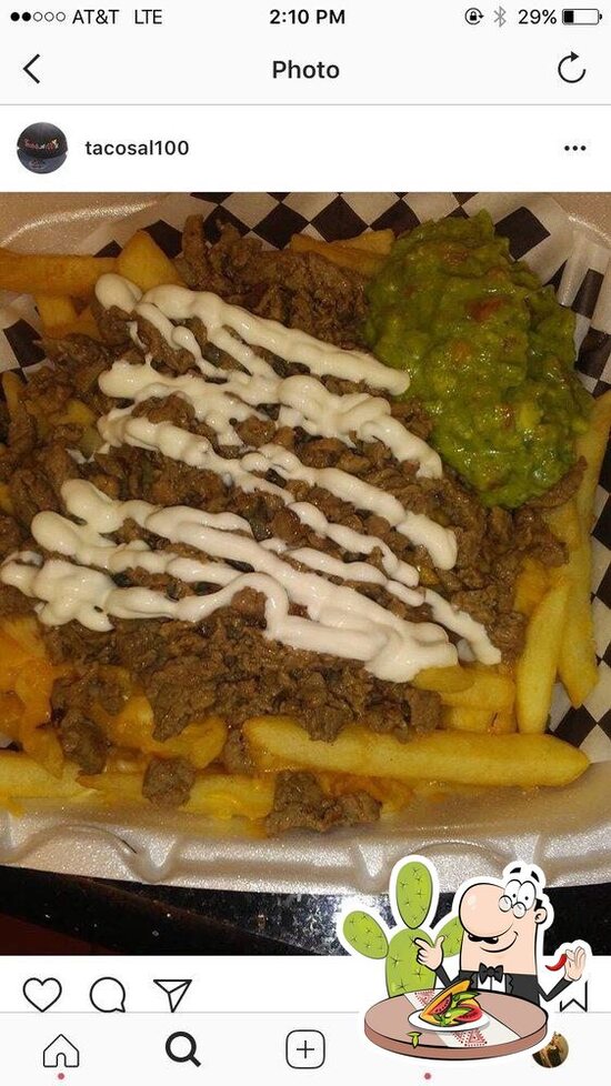 Menu at Tacos AL 100% restaurant, Victorville
