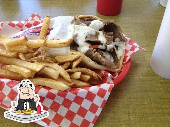 Menu at Gyros restaurant, Glendale, W Olive Ave