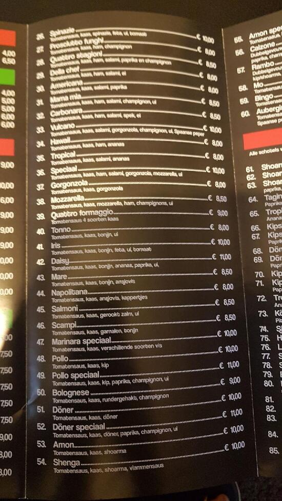 Menu at Amon, Herpen