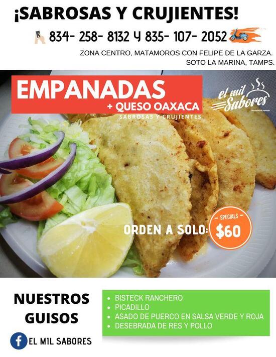 Menu at El Mil Sabores, Soto la Marina