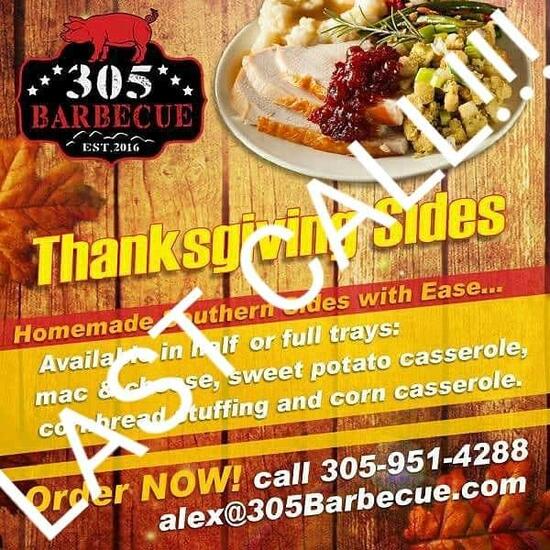 Menu at 305 Barbecue, Kendall