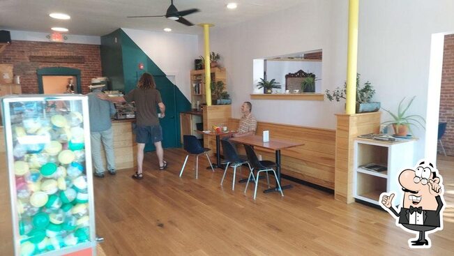 Menu at The Upper Bend cafe, Montague
