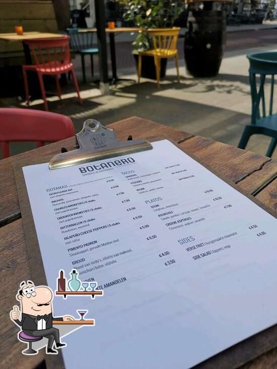 Speisekarte von Cocktailbar & Restaurant Botanero, Rotterdam