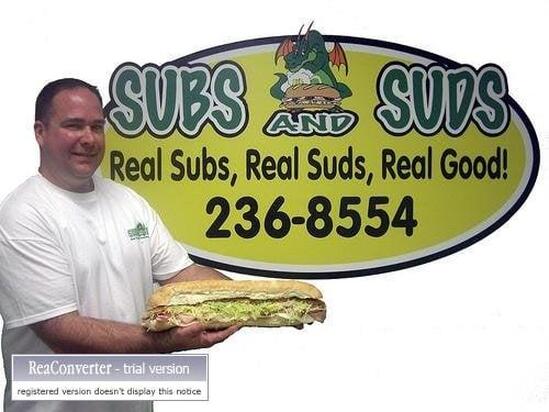 Menu at Subs & Suds restaurant, Myrtle Beach