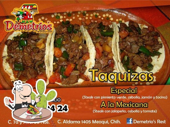 Demetrio's Restaurant, Delicias - Restaurant menu, prices and reviews
