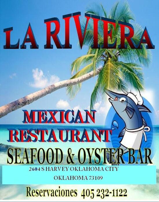 Menu at La Riviera Restaurant, Oklahoma City