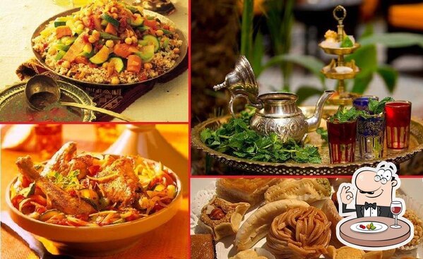 Menu at Escale Au Maroc restaurant, Chelles