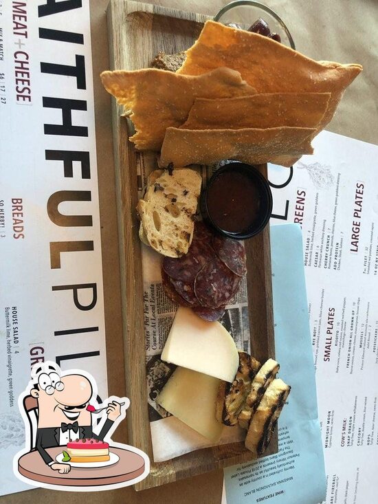 Menu at The Faithful Pilot Kitchen and Bar, Le Claire
