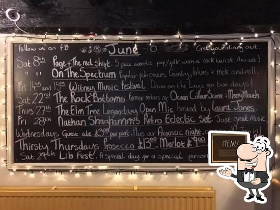 Menu at Elm Tree pub & bar, Witney