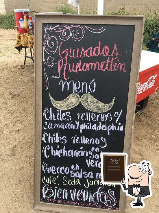 Menu at Guisados Rudametkin restaurant, Ensenada