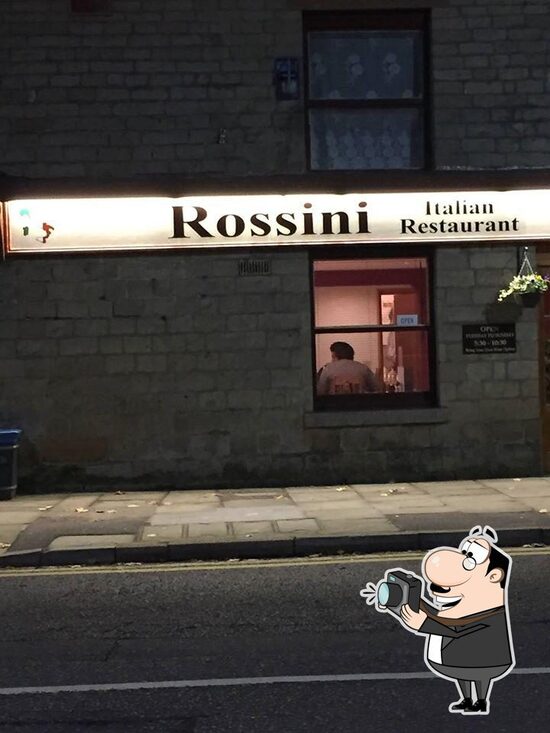 Menu at Rossini restaurant, Mansfield