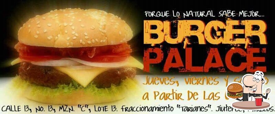Menu at Burger Palace restaurant, Cuernavaca