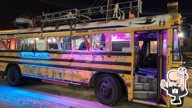 Menu at The Pizza Machine (Cool Bus) restaurant, Cookeville
