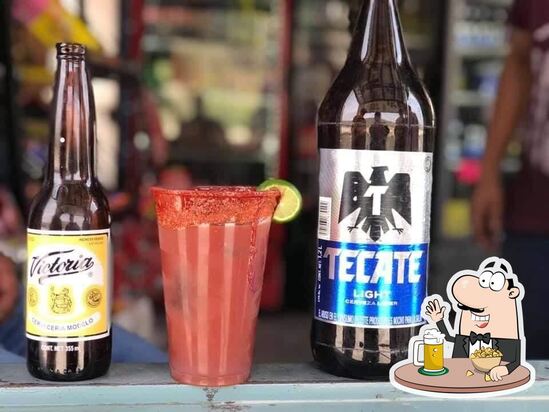 Menu at El punto de la michelada pub & bar, Mexico