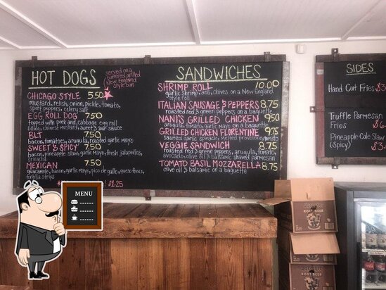 Carta de Nani's Café, Union Pier