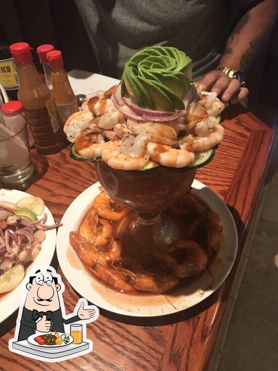 Menu at Los Callos Mariscos restaurant, Tijuana