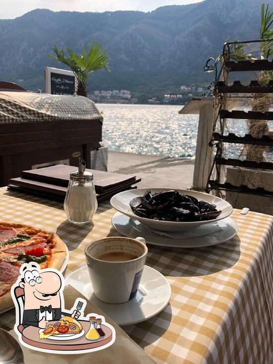 Menu at Caffe del Mare restaurant, Dobrota