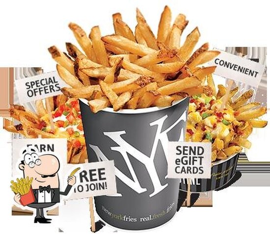 Menu au New York Fries Mayflower Mall fast food, Sydney
